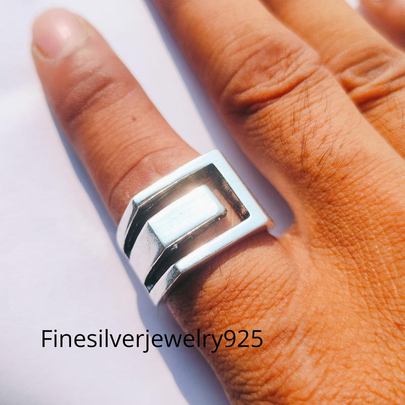 Geometric Ring - Etsy