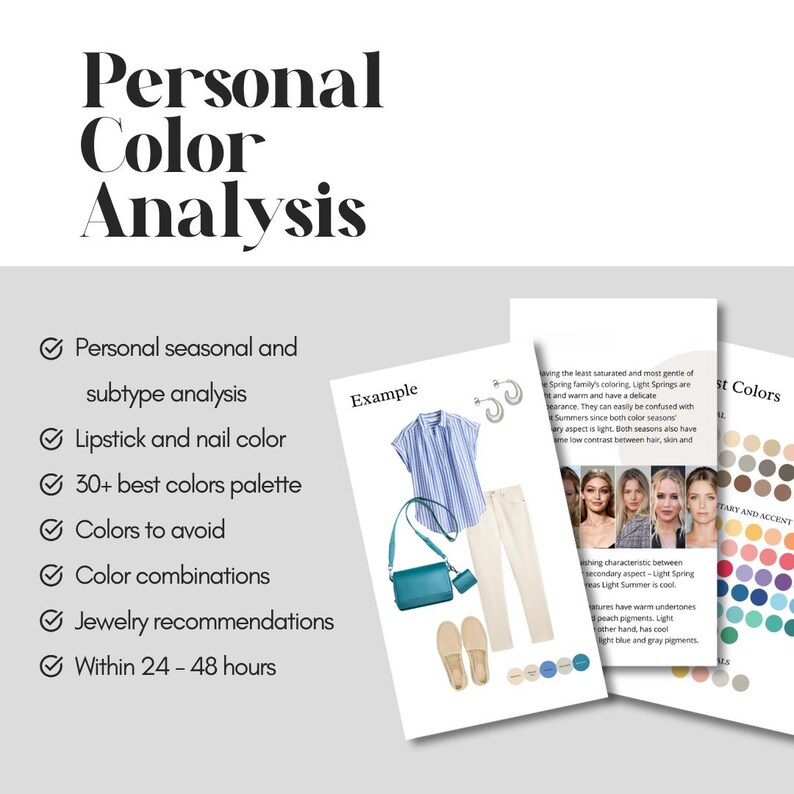 Personal Color Analysis - Etsy