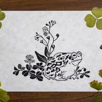 Redesigned Worm Linocut Print - Etsy