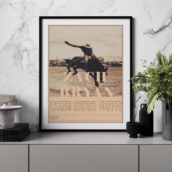 Zach Bryan Quiet Heavy Dreams Poster - Etsy