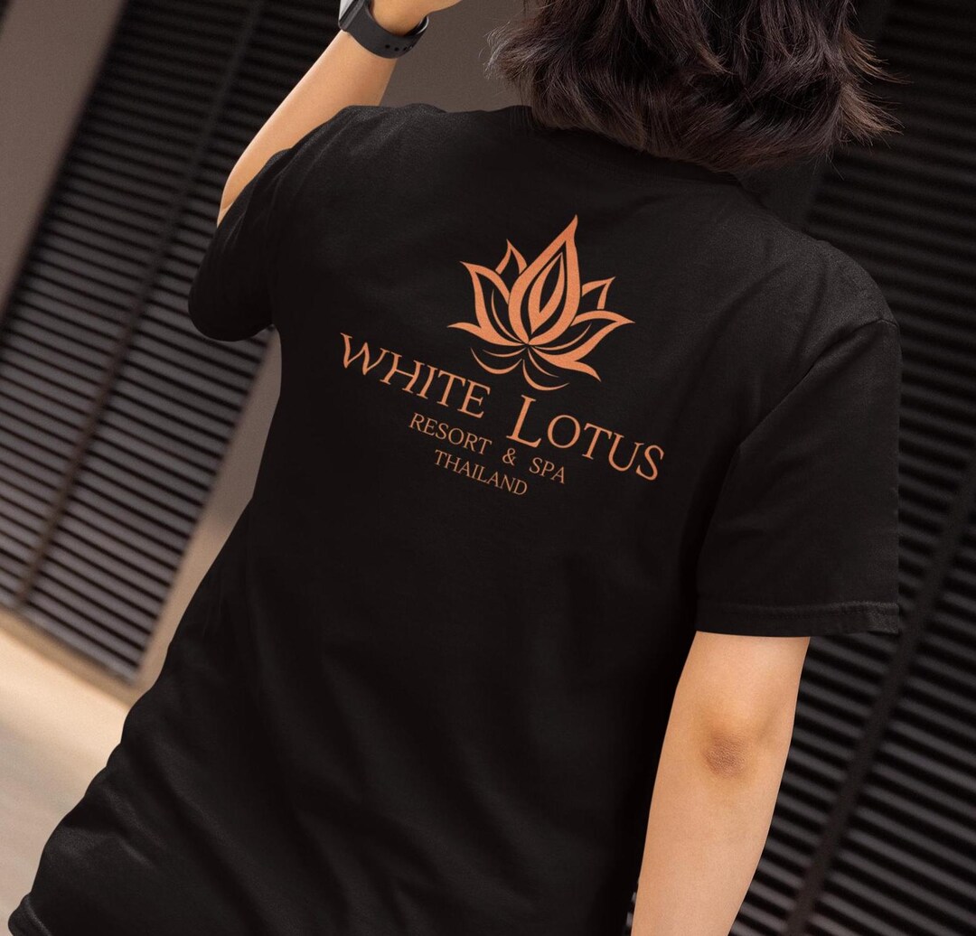 White Lotus Resort & Spa Thailand T-shirt, Unisex Back Print Tee ...