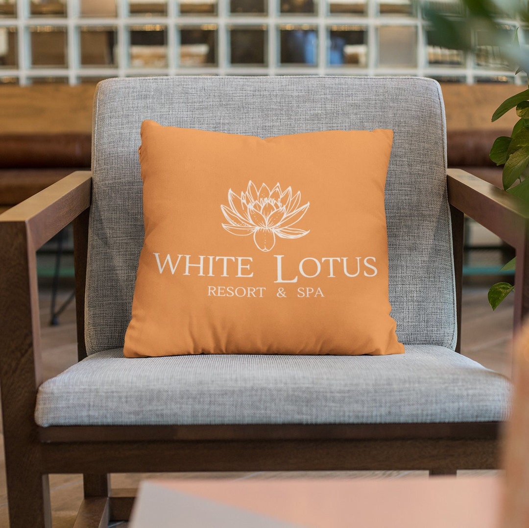 White Lotus Resort & Spa 16" X 16" Spun Polyester Square Pillow ...