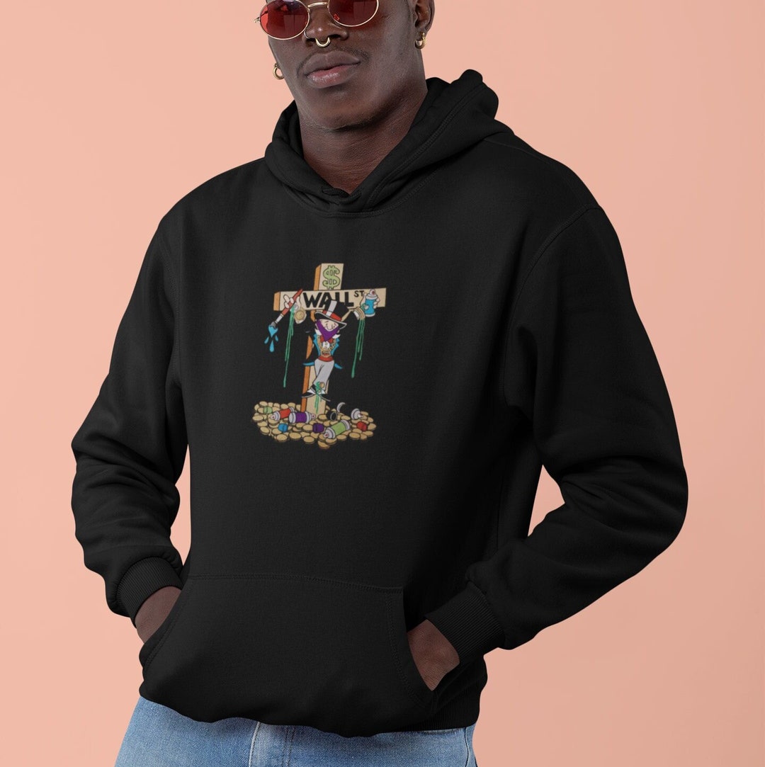 Wall Street Monopoly Man Street Art Hoodie, Street Art Inspired Shirt ...