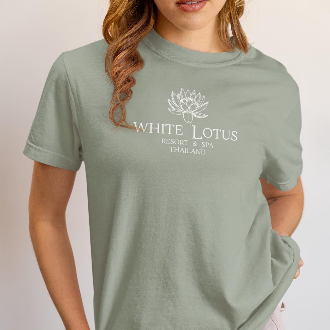 White Lotus Thailand Garment-dyed T-shirt, Unisex Comfort Colors Tee ...