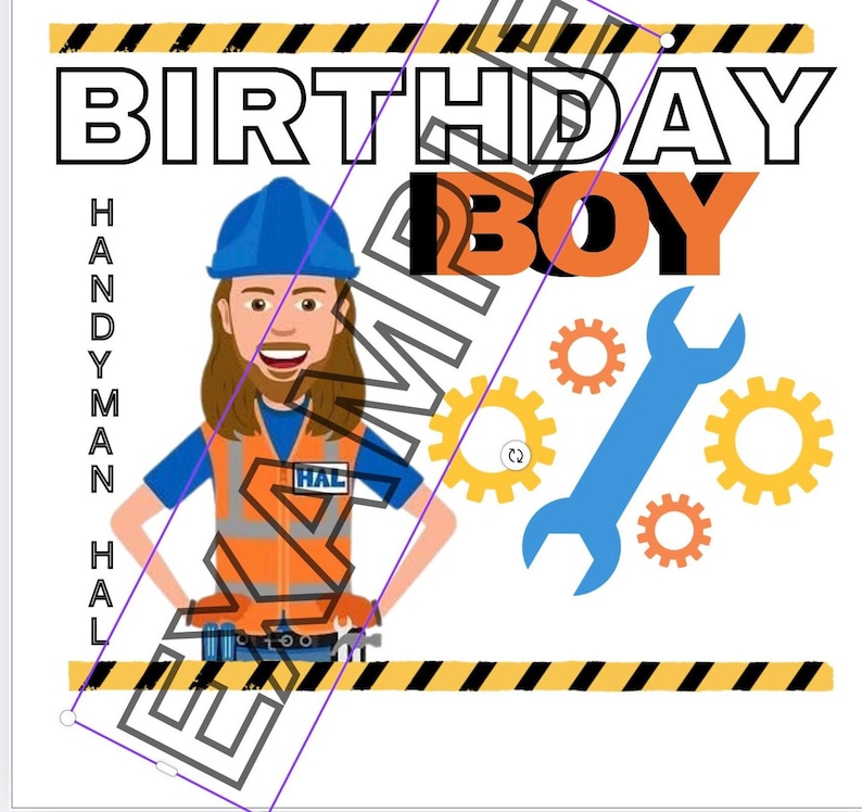 Handyman Hal Birthday Boy PNG Graphicinstant Download Commercial Use ...