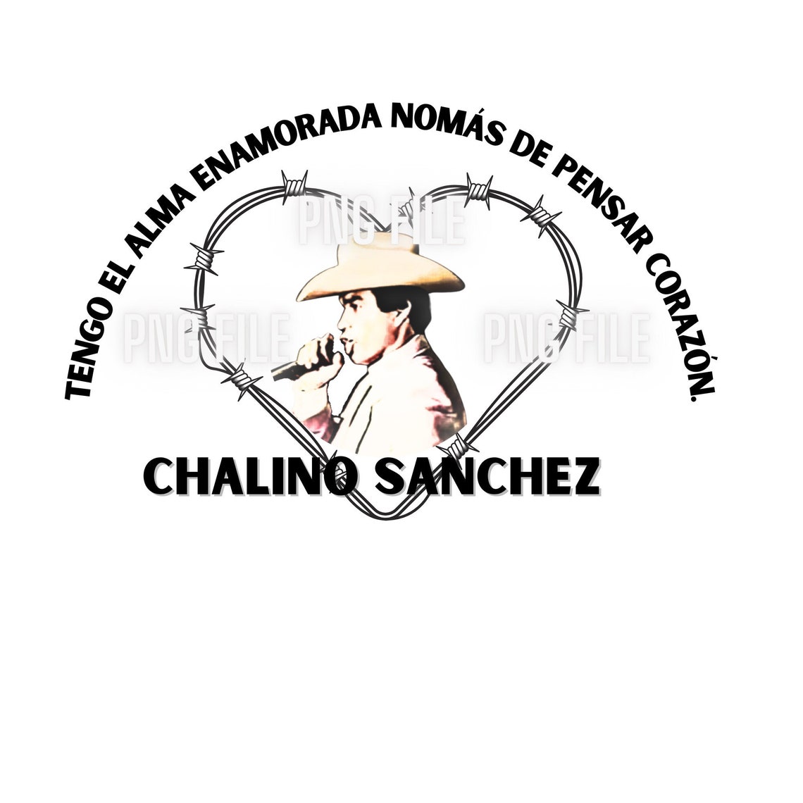 Chalino Sanchez PNG | Alma Enamorada Valentine’s Day Design ...