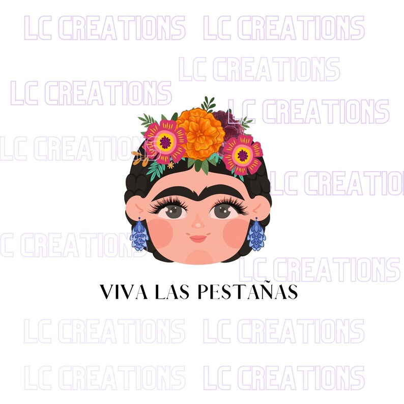 Frida Lashes PNG Instant Downloadsublimation Design Downloads, Lash ...