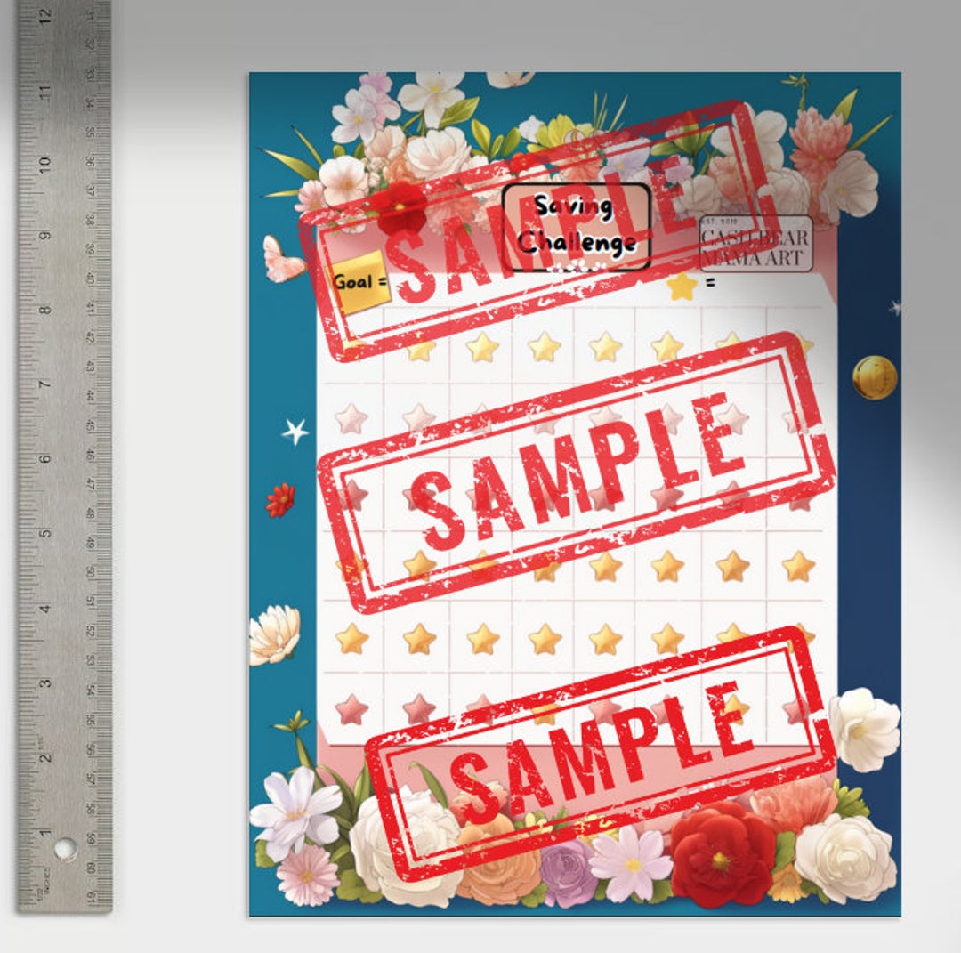 Cash Bear Mama Spring Star Saving Challenge - Etsy