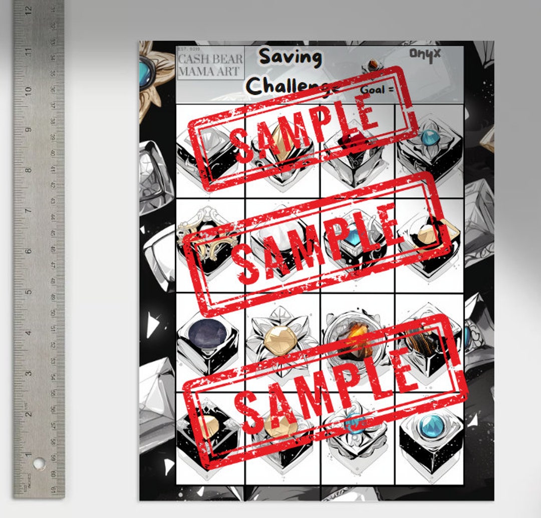 Cash Bear Mama With Onyx Savings Challenge - Etsy