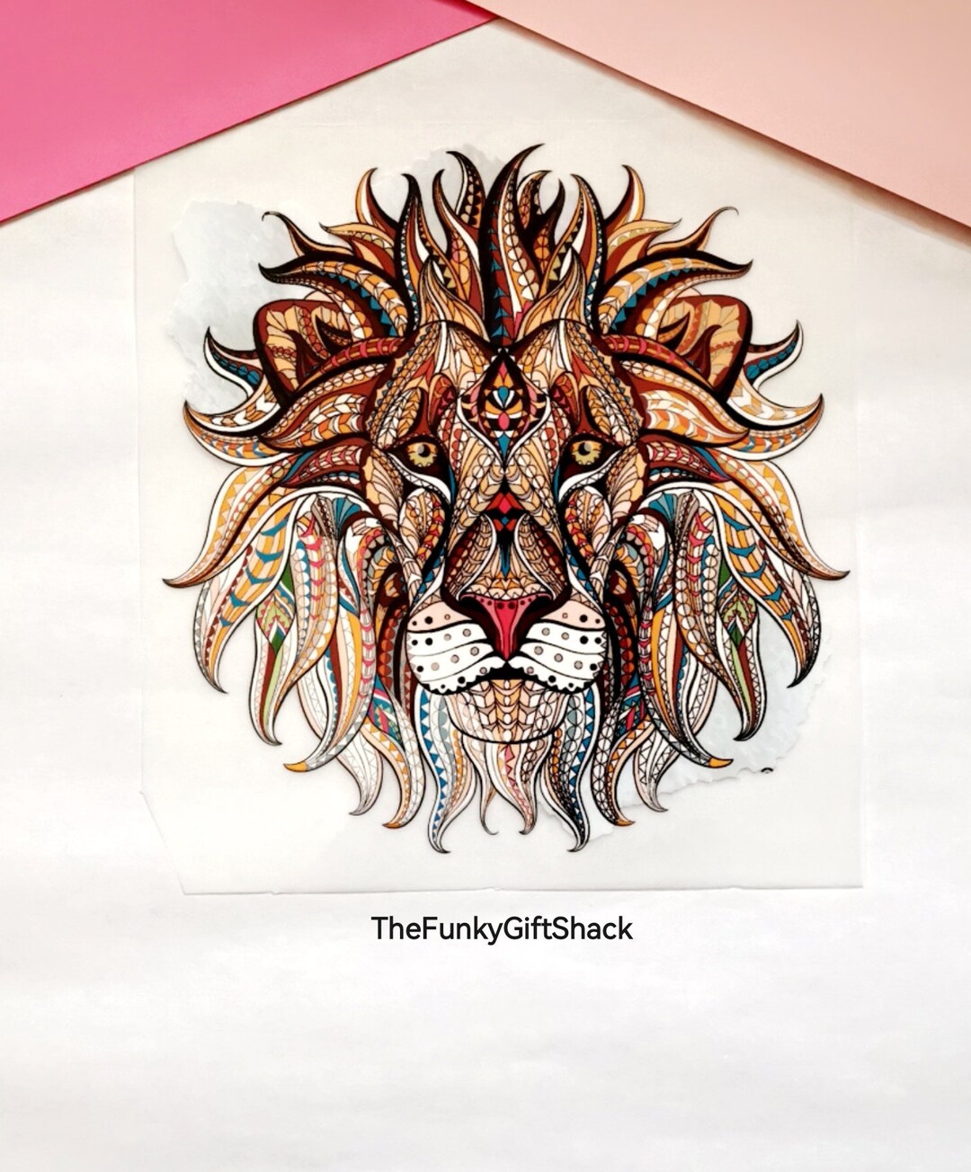 Colourful Patterned Lion Iron on Transfer - Etsy