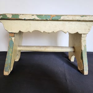Antique Wooden Stool, Old Stool, Library Stool, Low Stool, Footstool ...