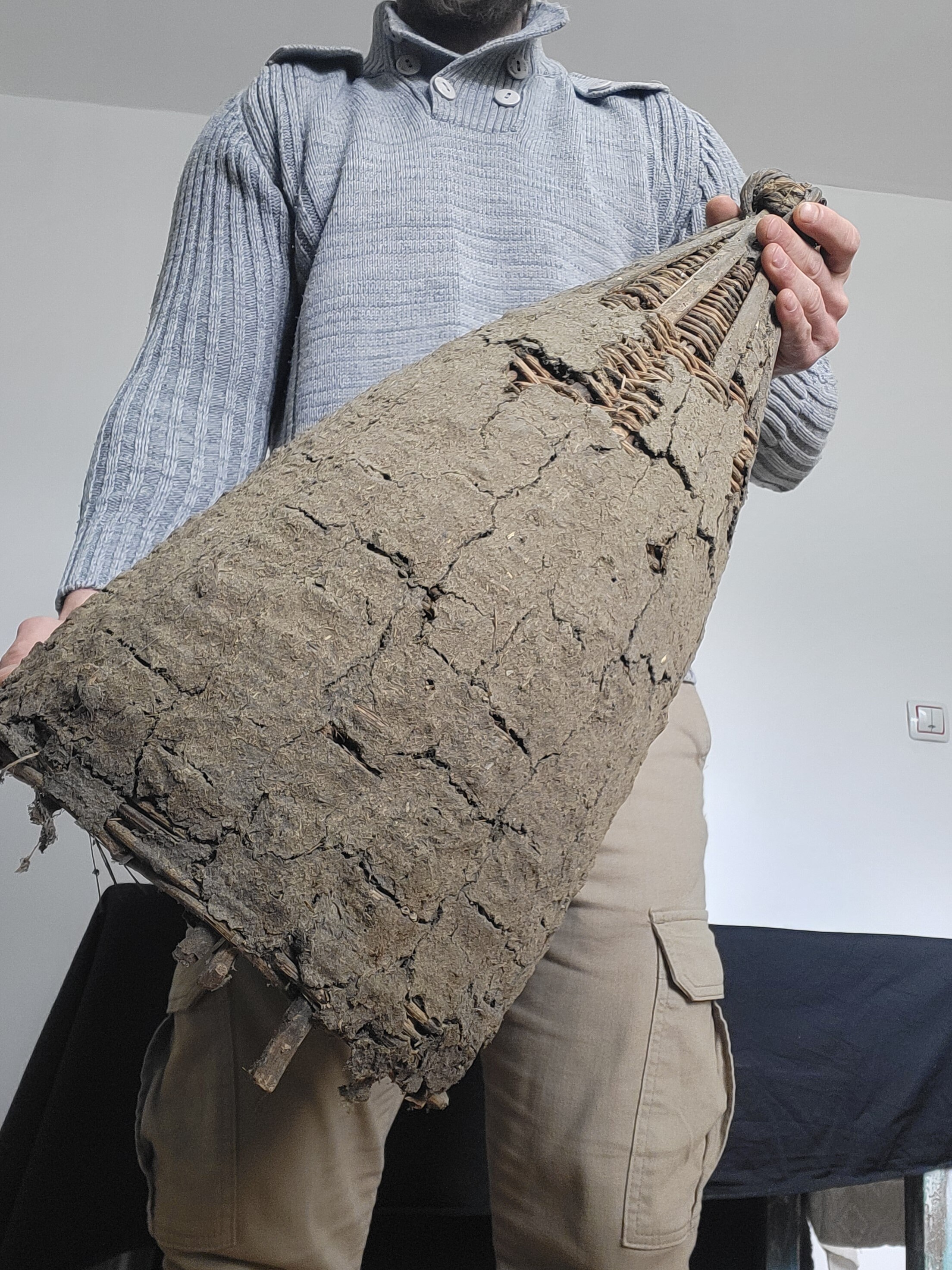 Antique Beehive, Wicker Beehive From 1950 With , Old Beehive ...