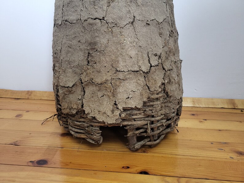 Antique Beehive, Wicker Beehive From 1950 With , Old Beehive ...