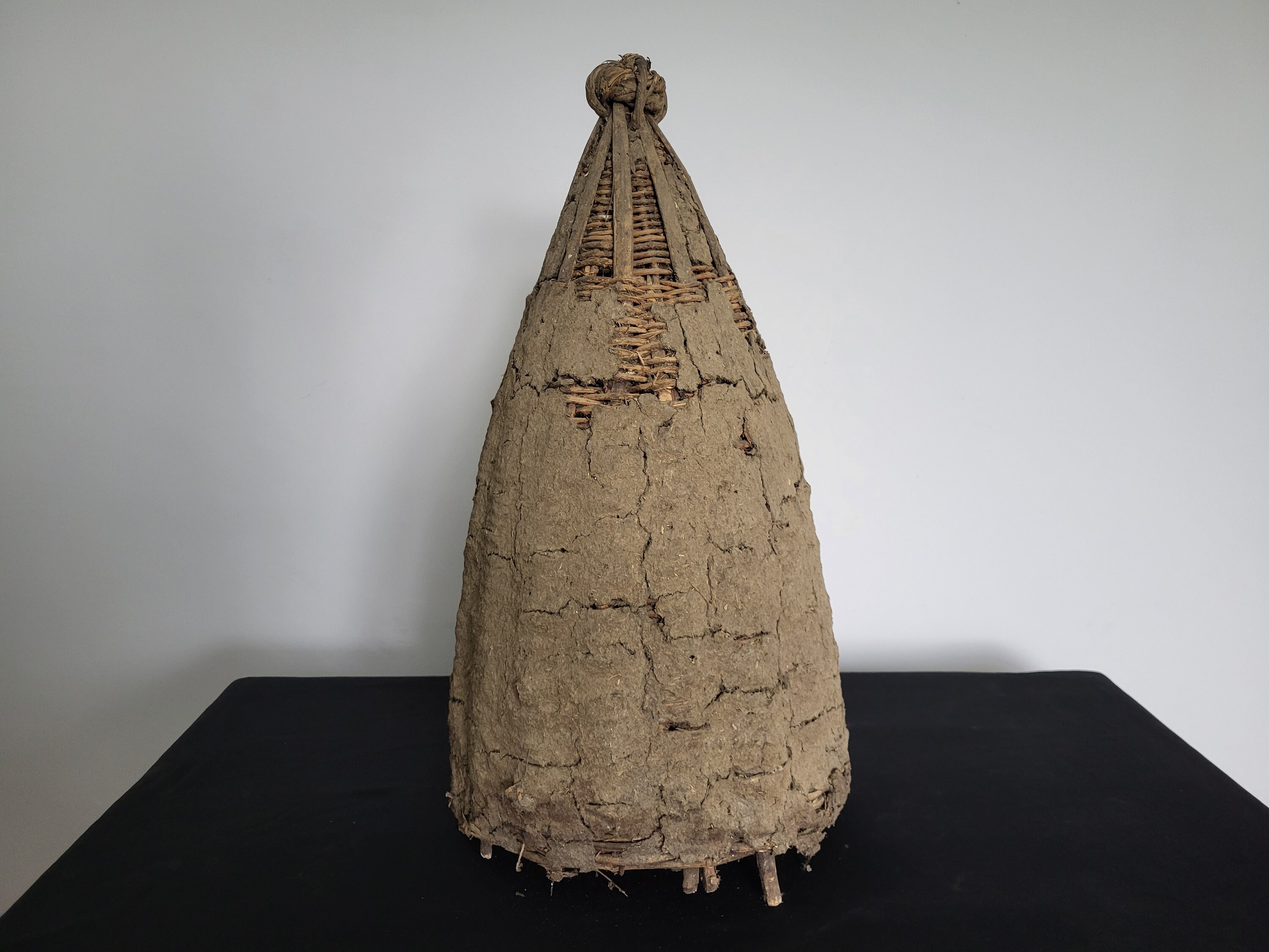 Antique Beehive, Wicker Beehive From 1950 With , Old Beehive ...