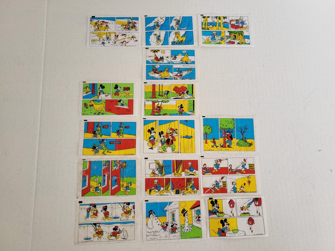 Rare Donald Gum Wrapper Pictures 1980s 15 Pieces Collectible Item Free ...