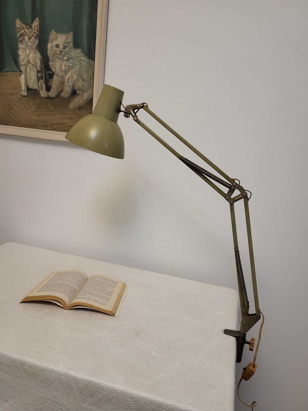 1970s Vintage Extendable Lamp ,industrial Lamp , Drafting Work Lamp ...