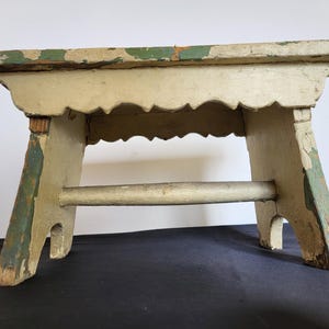Antique Wooden Stool, Old Stool, Library Stool, Low Stool, Footstool ...