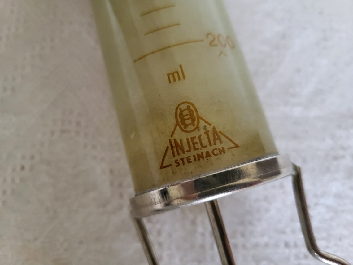 Antique Large 200ml Glass Injection, Injecta Steinach Made in DDR 200ml ...