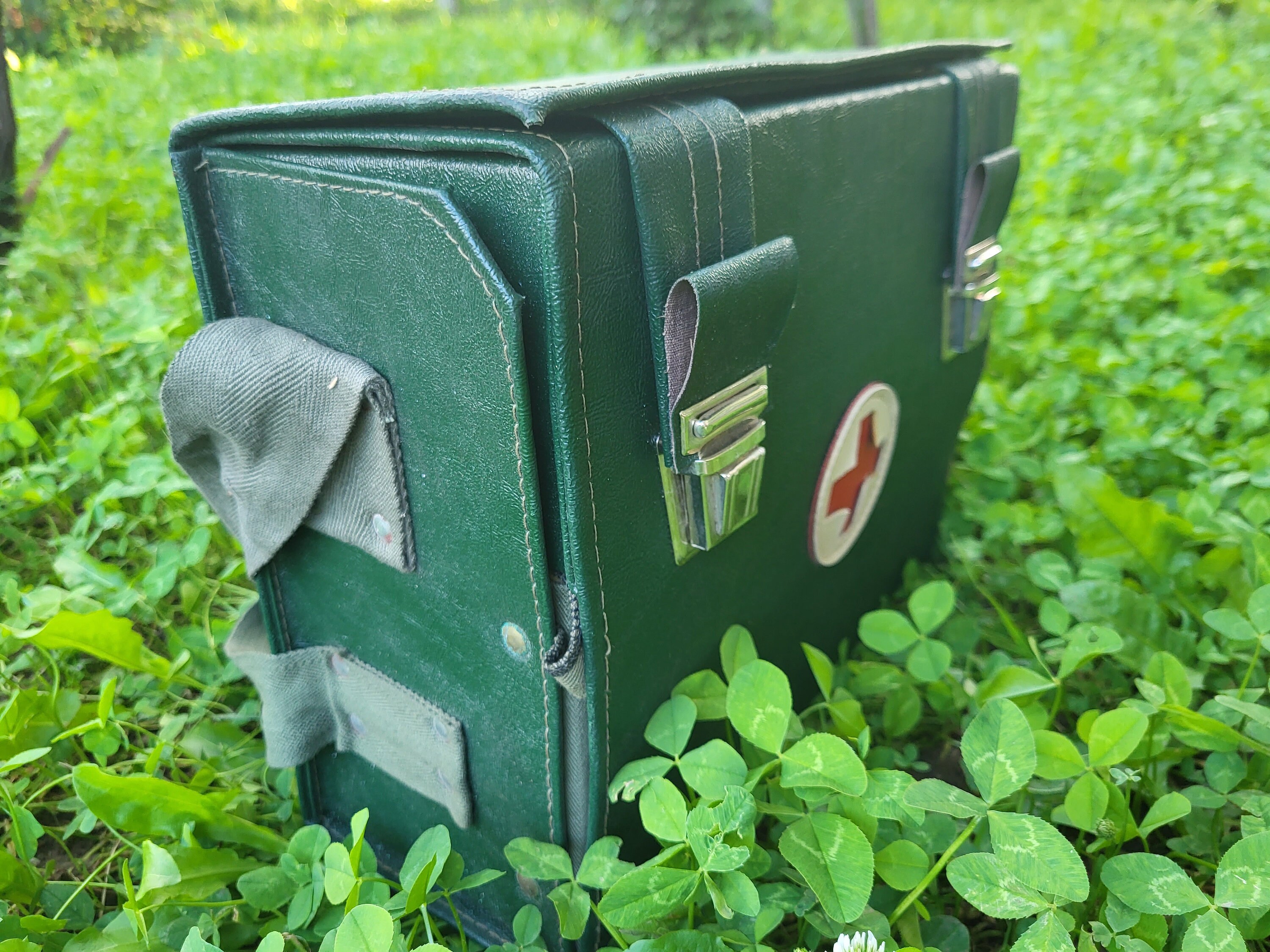 Vintage Army Green Leather First Aid Kit first Aid Kit first - Etsy