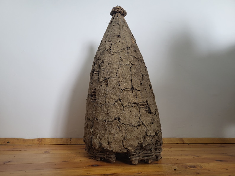 Antique Beehive, Wicker Beehive From 1950 With , Old Beehive ...