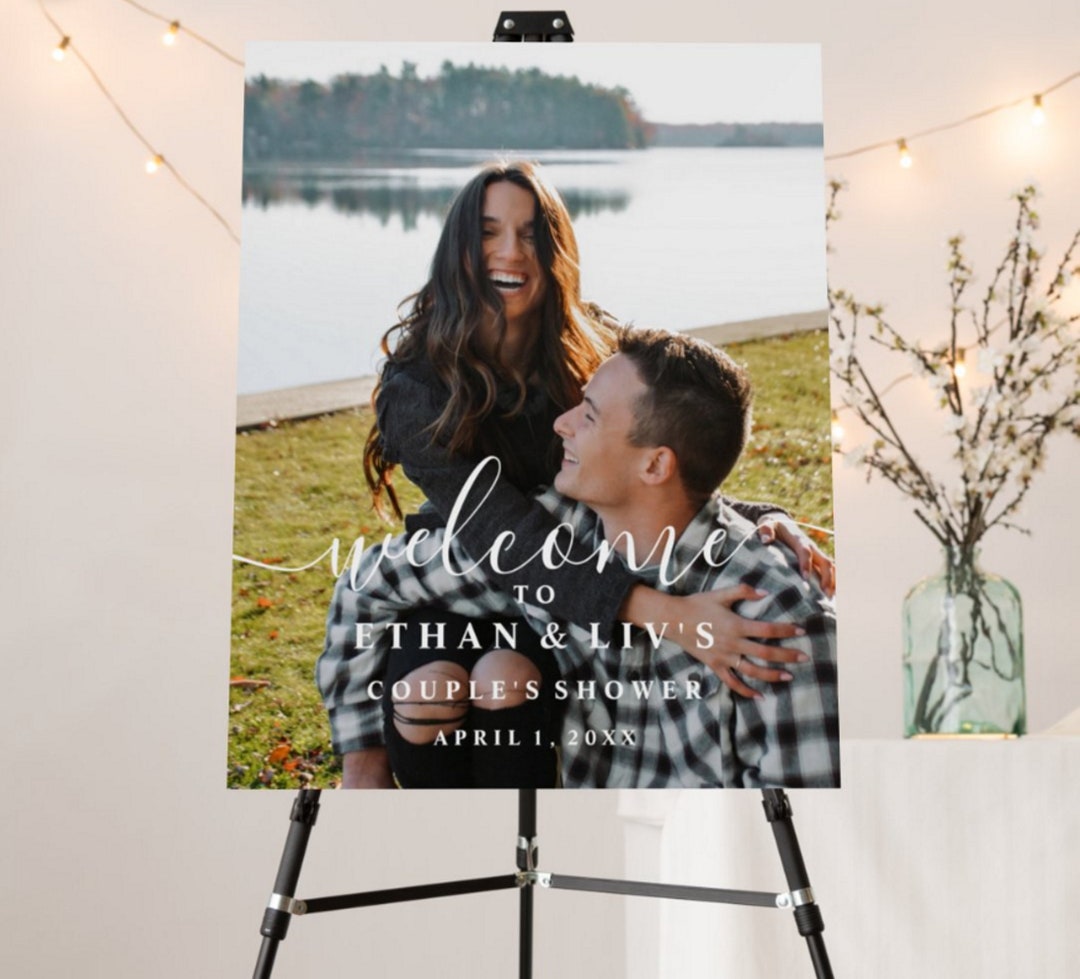 Welcome Couple's Photo Shower or Wedding Sign - Etsy