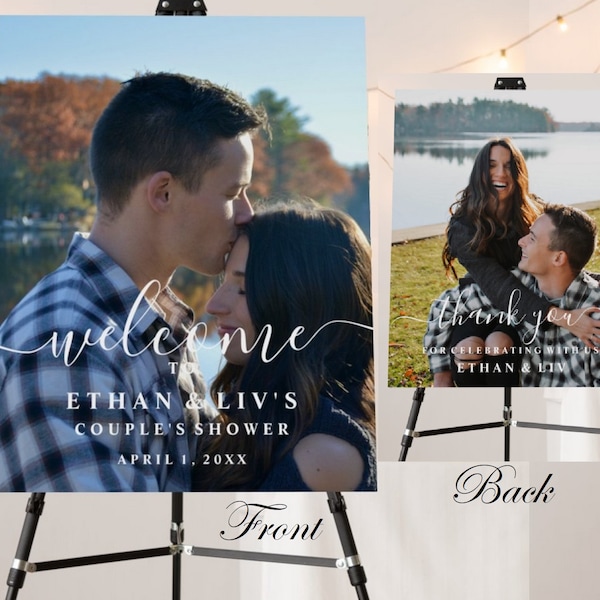 Wedding Welcome Sign With Photo - Etsy