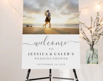 Couples Shower Sign, Wedding Welcome Sign, Bridal Shower Sign, Couples ...