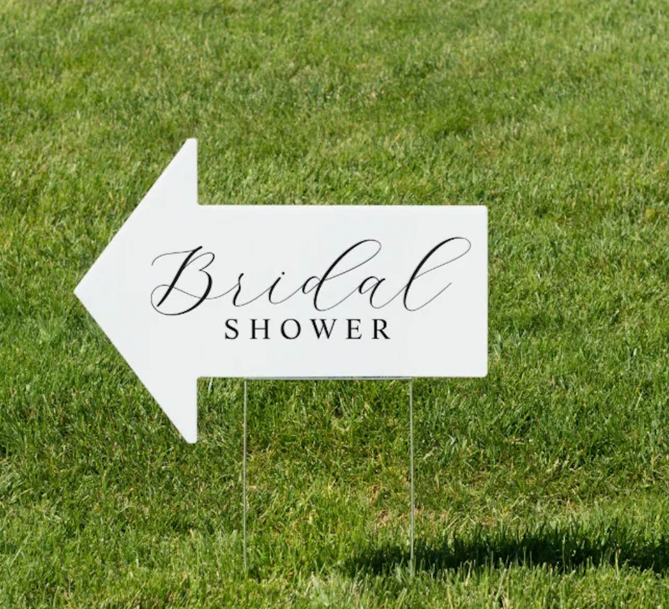 Bridal Shower Direction Sign - Etsy