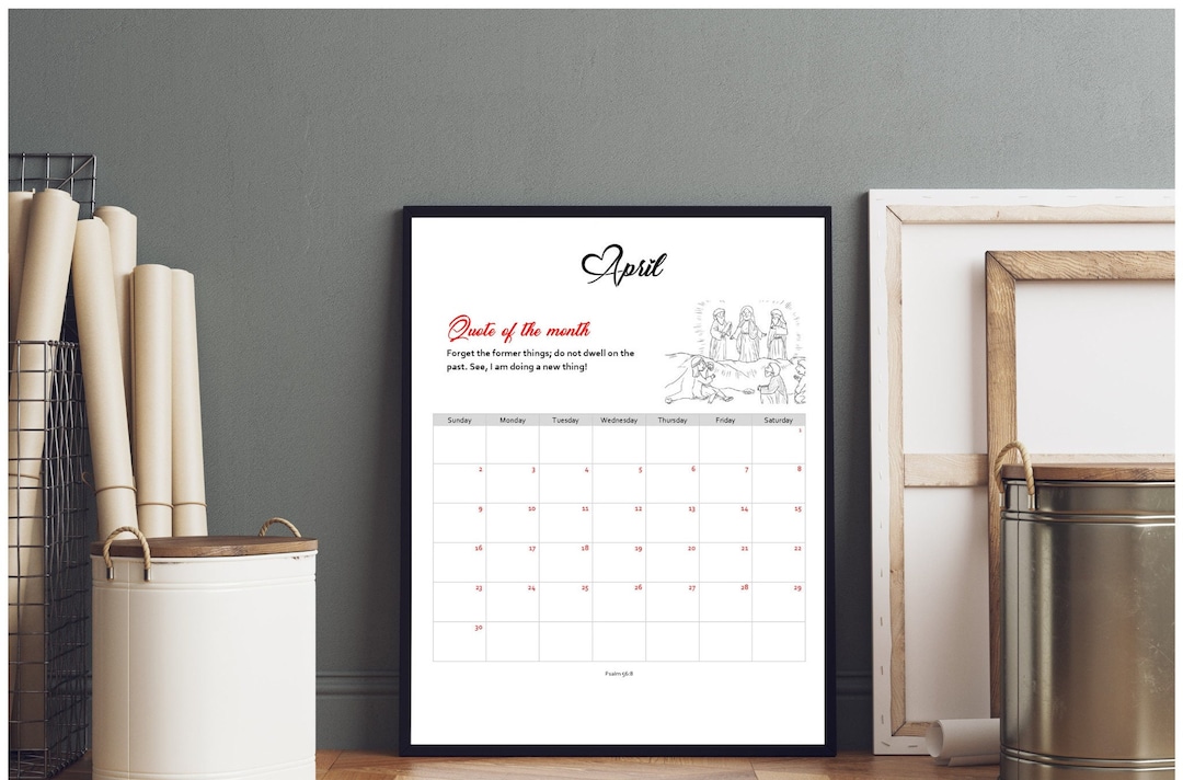 2022/2023 Religious Digital Calendar | Printable Calendar 2022/23 | A4 ...