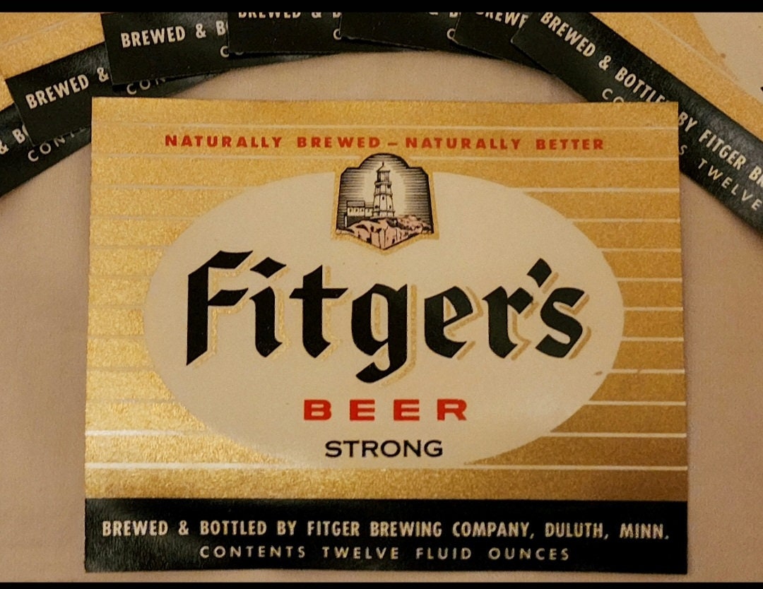 1970s Fitger's Beer Labels 165 Year Old Duluth Minnesota Brewery ...