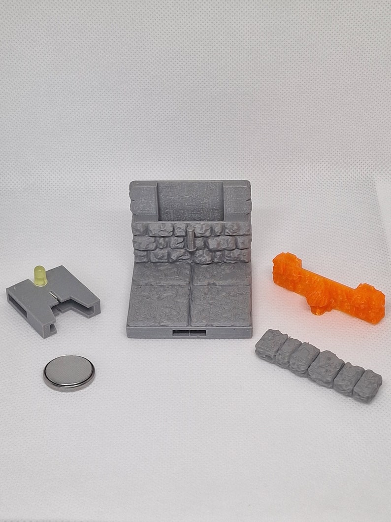 DRAGONLOCK Dungeon LED Torch Wall Tile (2"x2") - Etsy