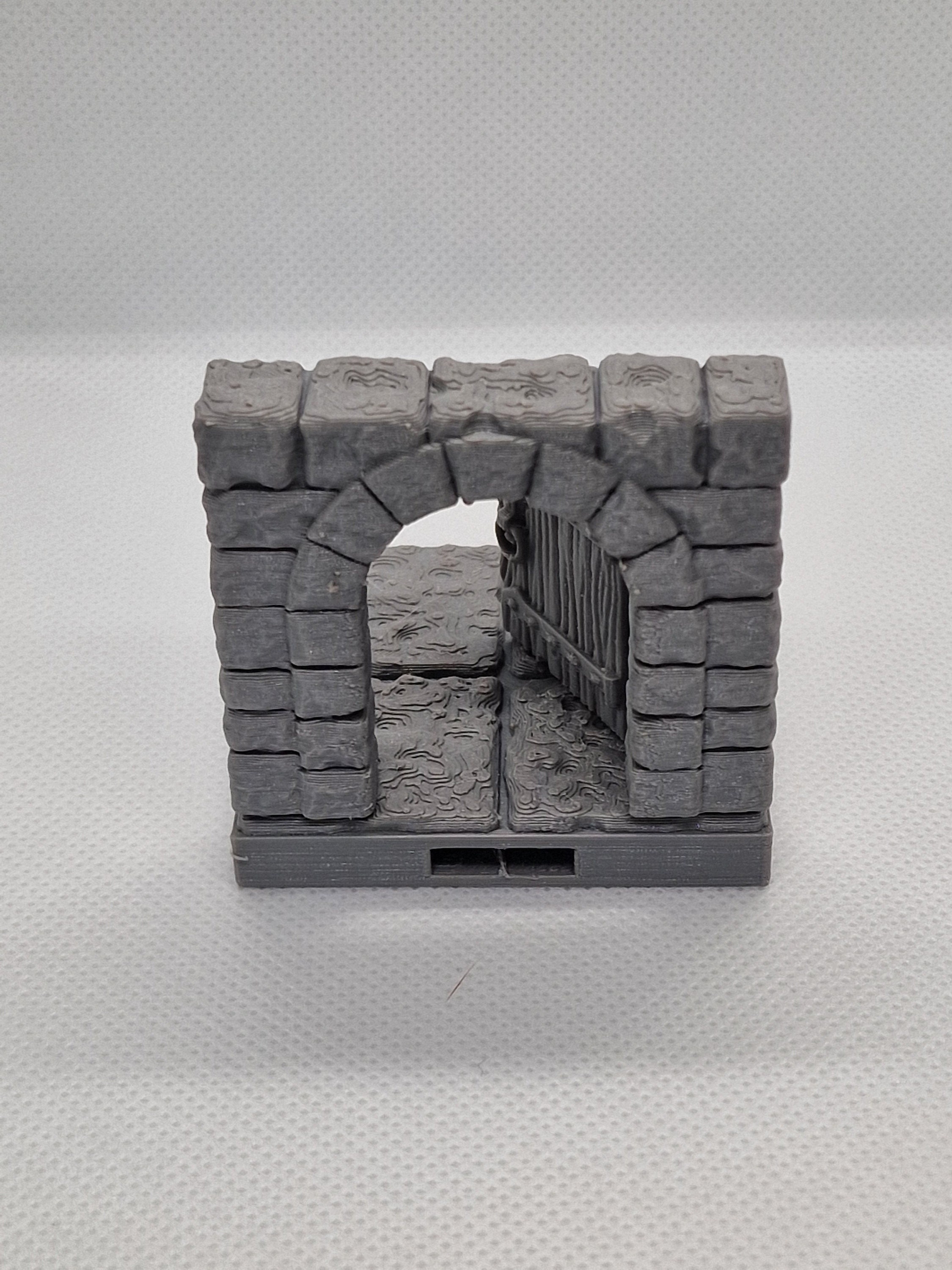 DRAGONLOCK Dungeon Arched Door Tile (2"x2") - Etsy
