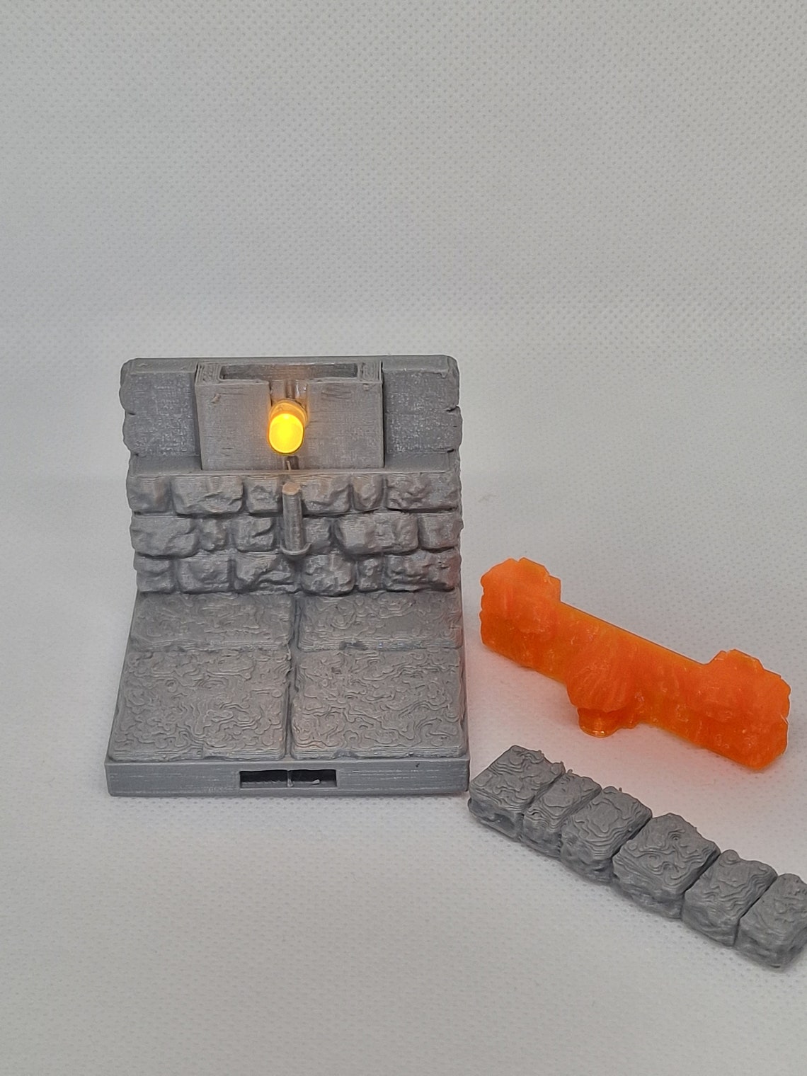 DRAGONLOCK Dungeon LED Torch Wall Tile 2x2 - Etsy
