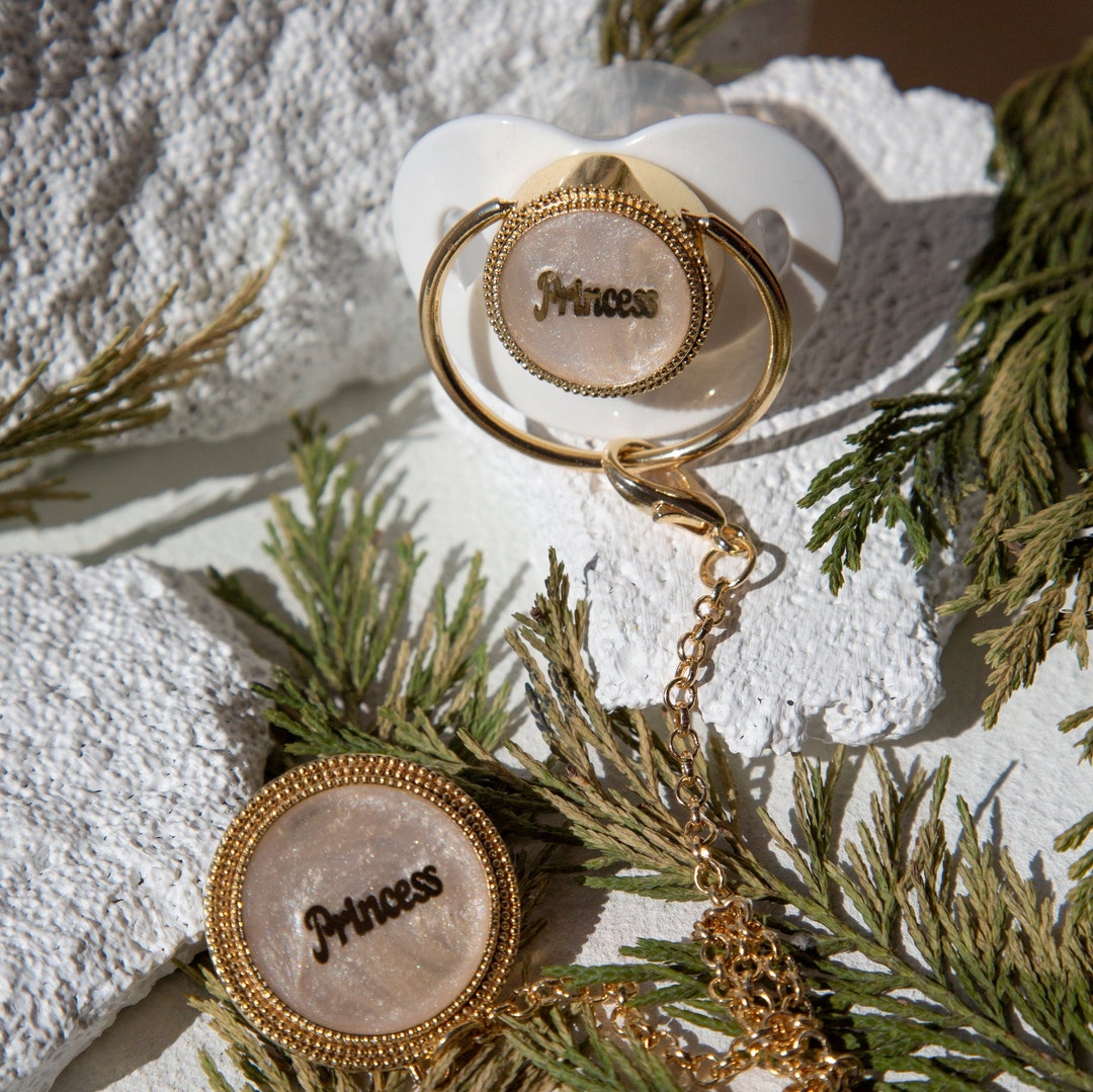 Personalised Baby Shower Gift, Name Pacifier and Clip, Baby Gift Set ...