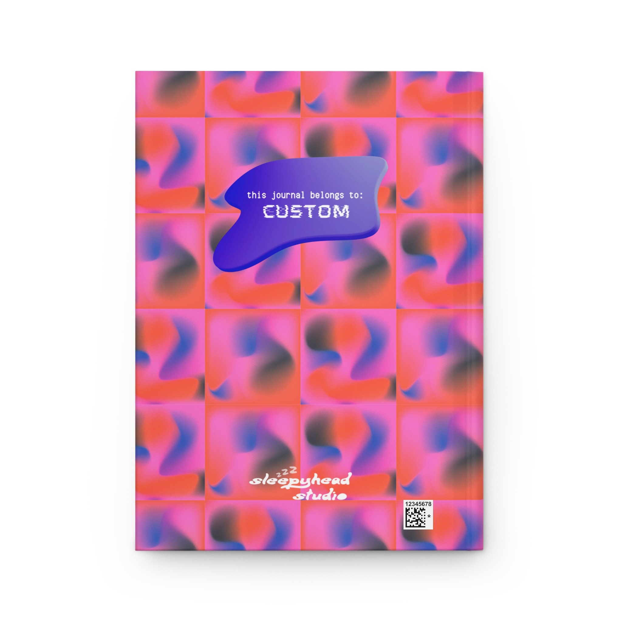 Cyber Y2k Journal, Custom Neon Notebook Journal Hardcover | Aesthetic ...