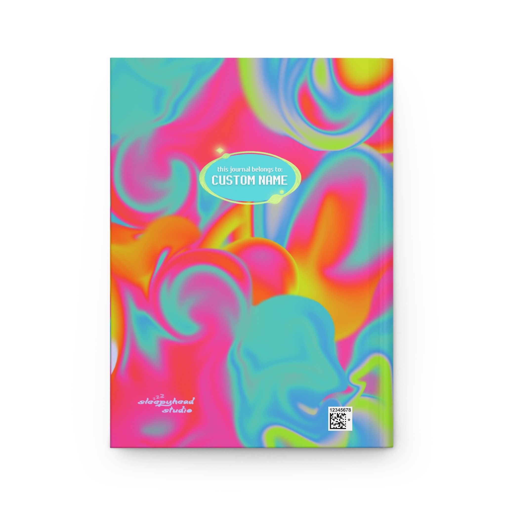 Nostalgic Cyber Y2k Journal Notebook | Custom Neon Journal for Men ...