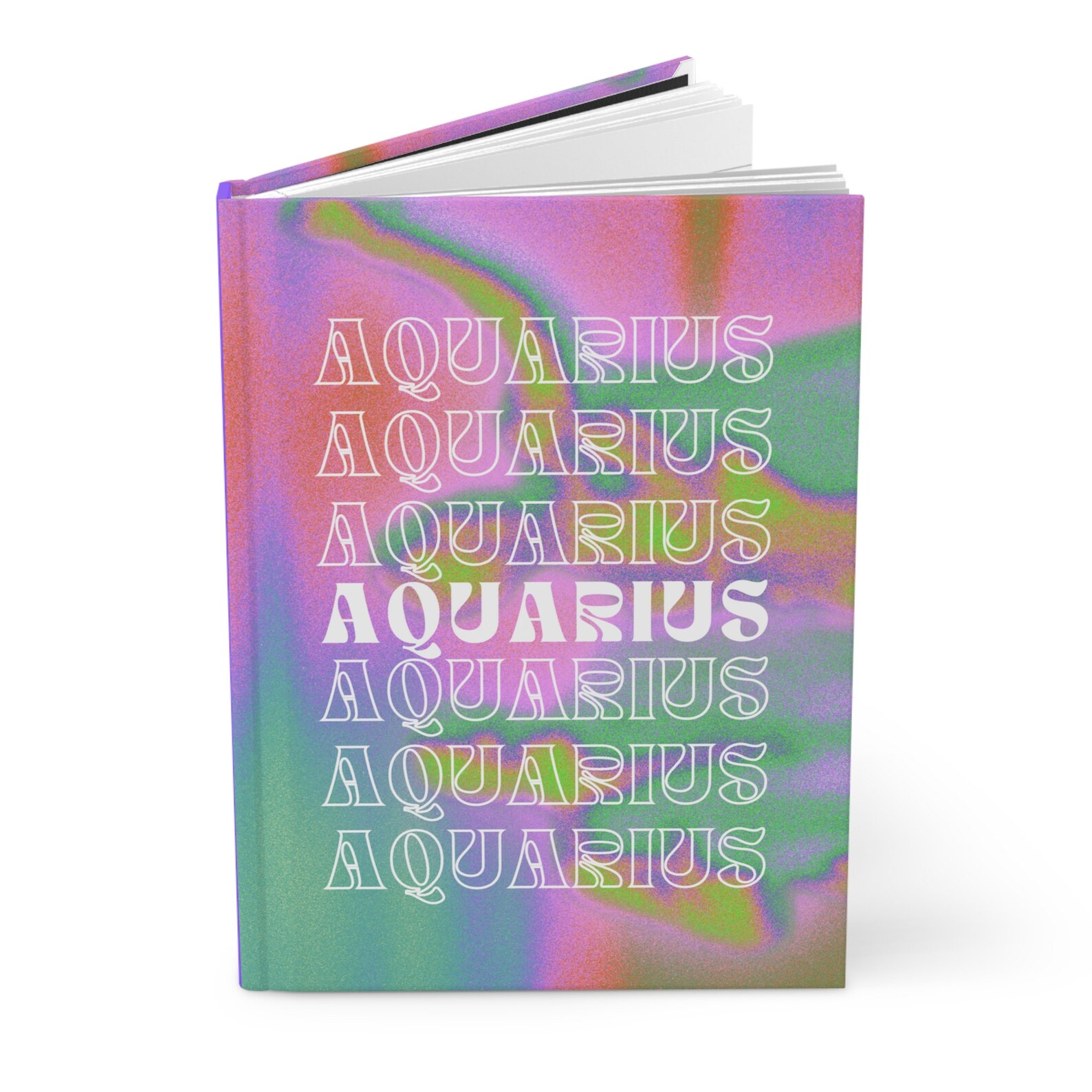 Aquarius Journal Hard Cover, Hardcover Notebook Journal | Personalized ...