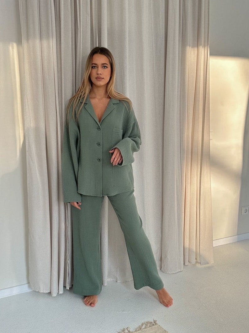 Women's Loungewear Sets, Oversized Suit With a Long Sleeves Shirt ...