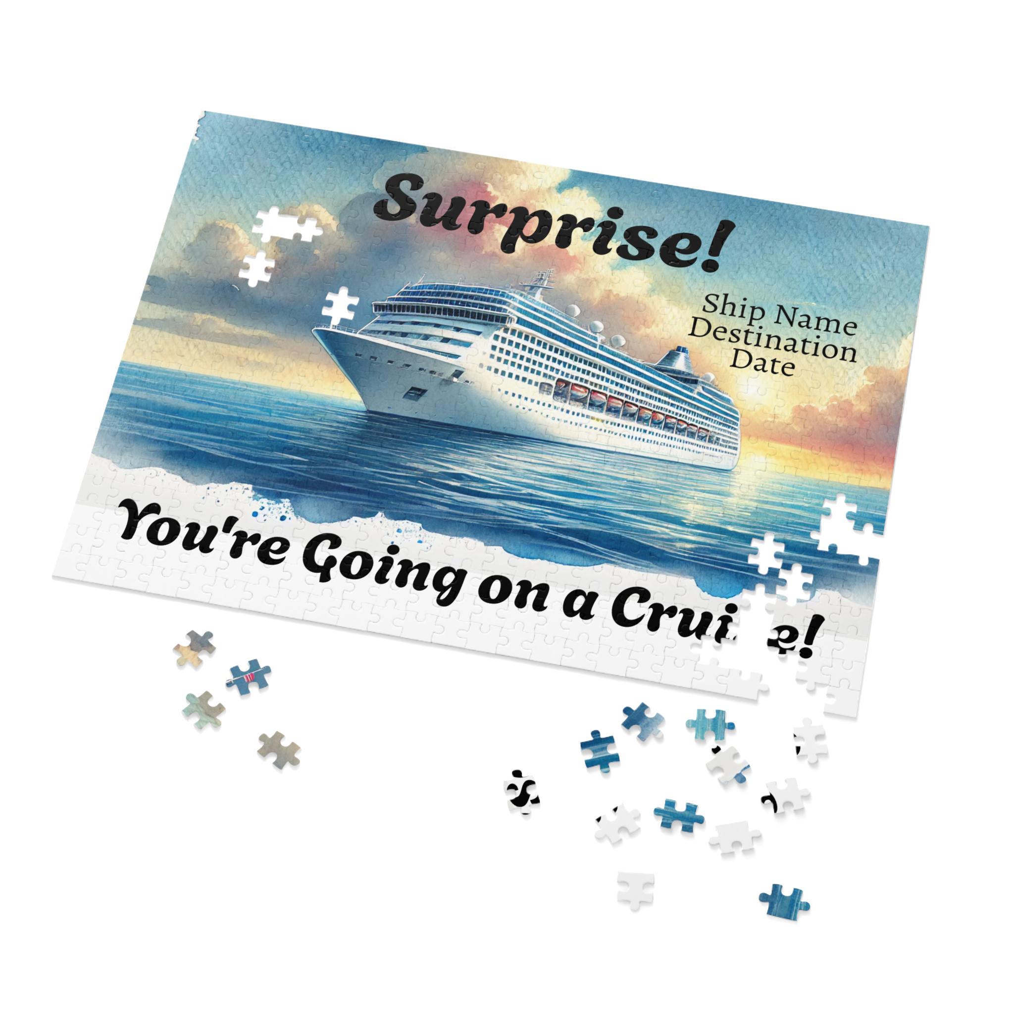 Surprise Cruise Reveal Jigsaw Puzzle, Vacation Announcement, Travel ...
