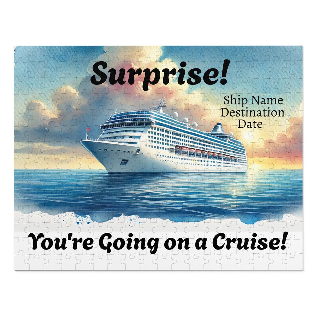 Destination Reveal Jigsaw Puzzle , Custom Surprise Cruise Puzzle ...
