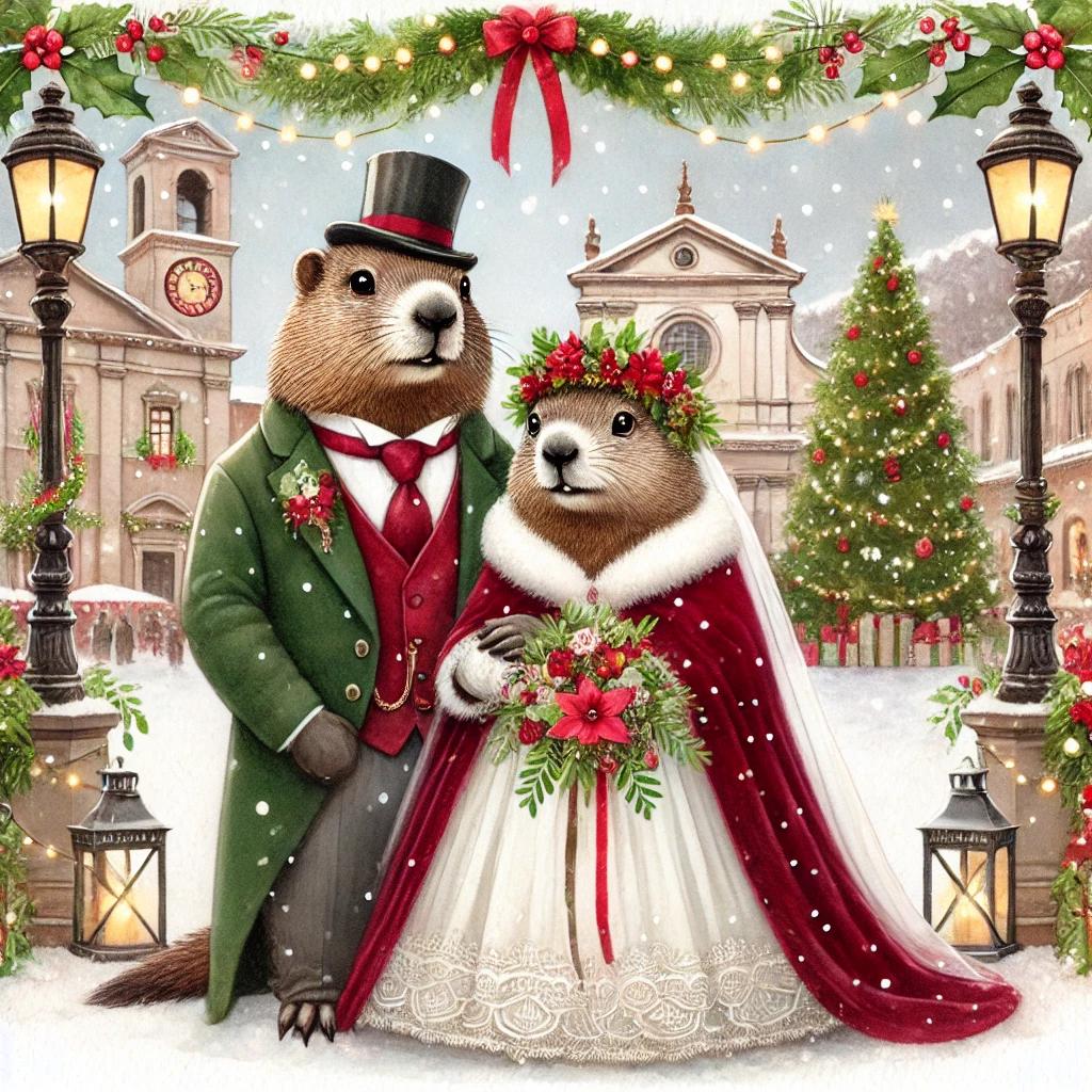 Groundhog Day Clip Art: Watercolor Groundhogs Around the World (digital ...