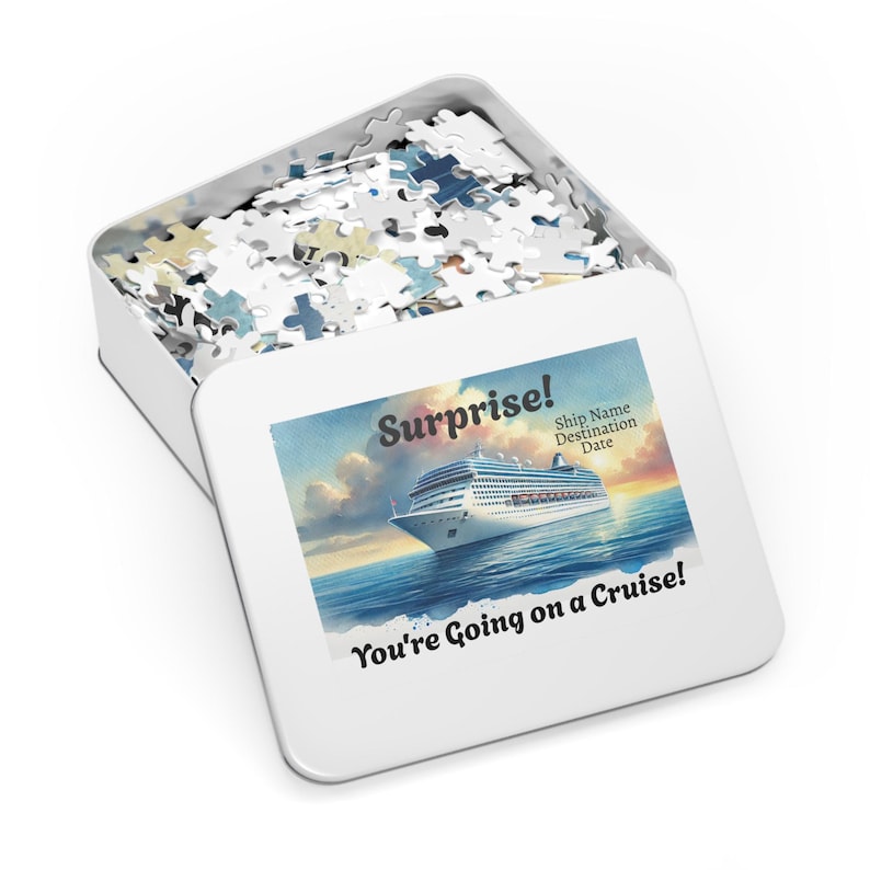 Surprise Cruise Reveal Jigsaw Puzzle, Vacation Announcement, Travel ...