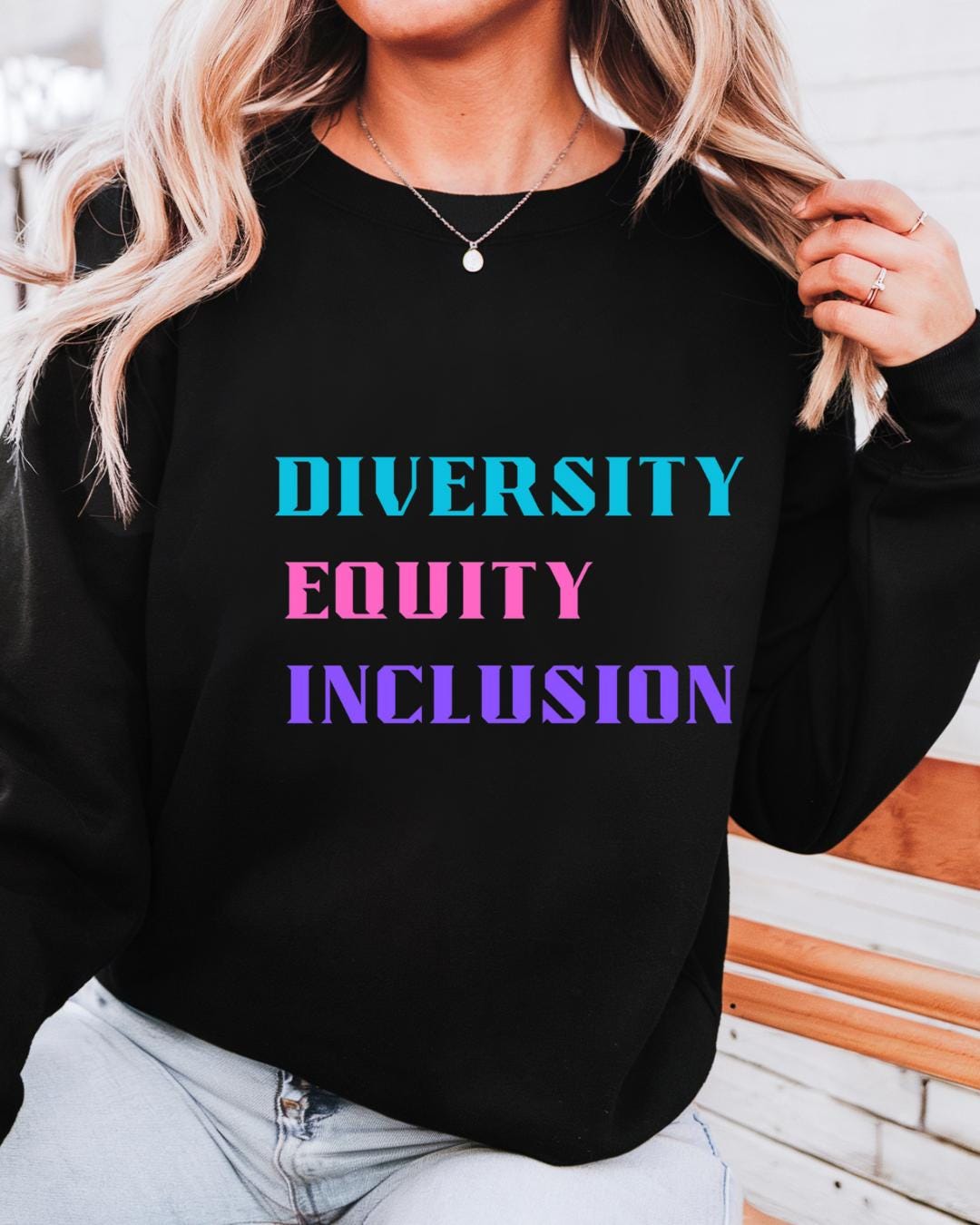Diversity Equity Inclusion Sweatshirt - DEI Crewneck for All Races I ...