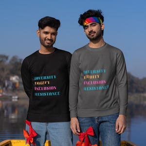 Teacher Gift, Diversity Equity Inclusion Resistance Sweatshirt - DEI ...