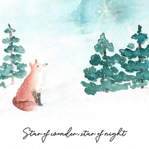 Woodland Animals Christmas Cards - Etsy