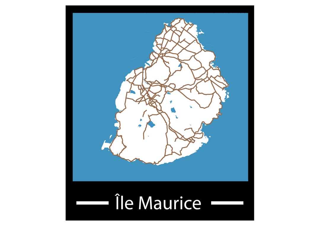 Wooden Geographical Map of Mauritius - Etsy