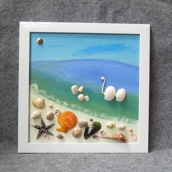 Seashell Artwork - Etsy