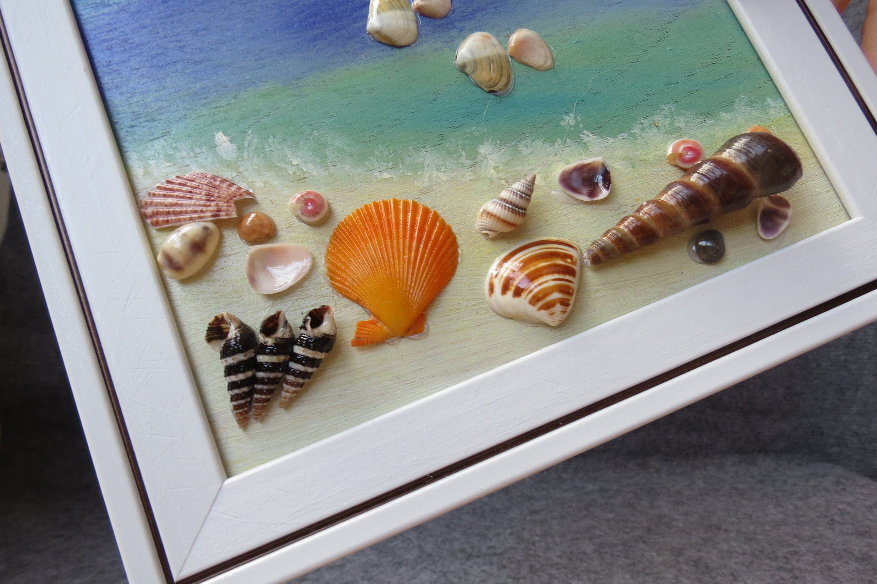Seashell Art, Seashell Wall Art, Handmade Paintings,seashell Artworks ...