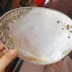 Mother-of-pearl Bowl, 30-32cm Long Mother-of-pearl Bowl, Beautiful ...