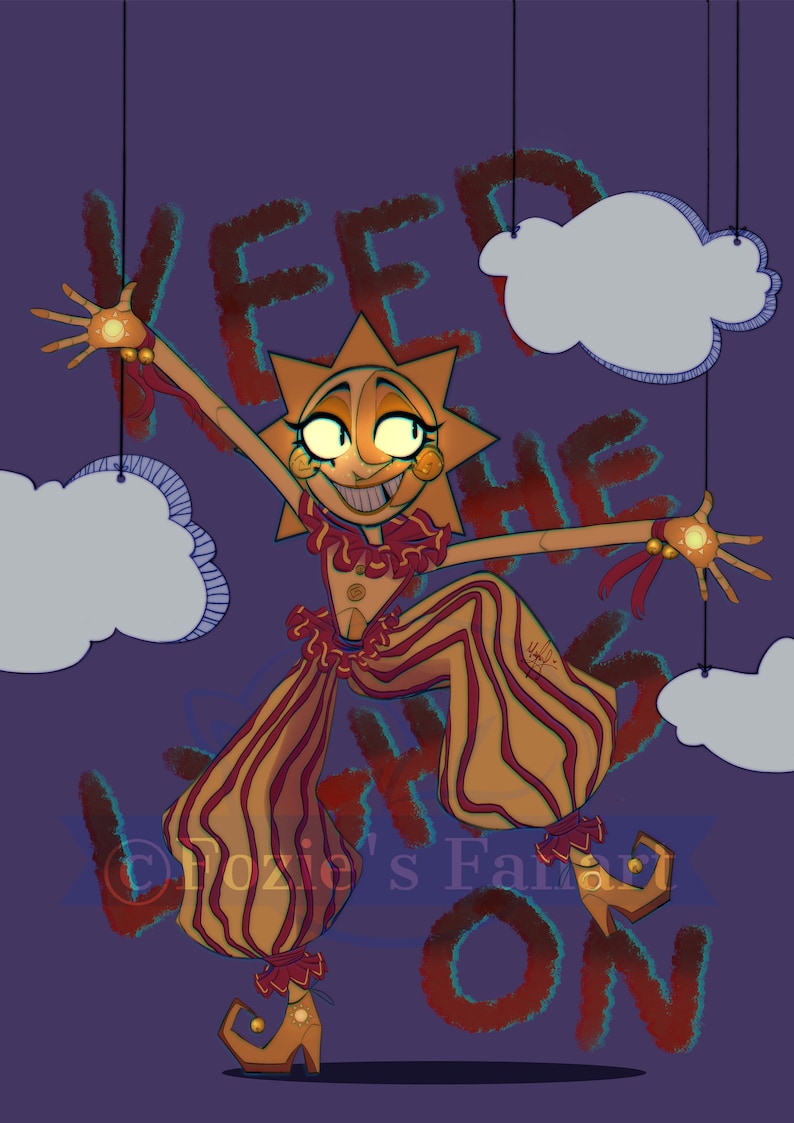 Sundrop FNAF Security Breach A4 Print/poster - Etsy